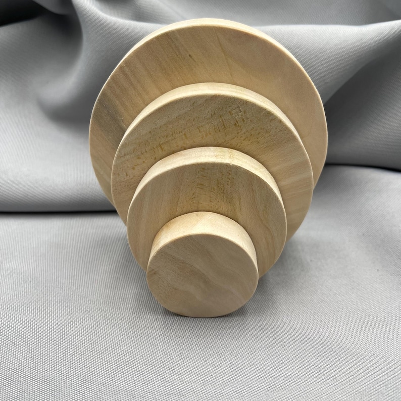 Wooden Blank Circle Hand Cut, Round Plaque for Painting, Thick Circle ...
