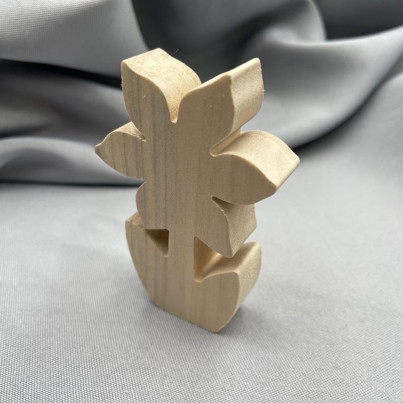 Unfinished Daisy, Wooden Flower, Unpainted Floral Decor, Standing ...