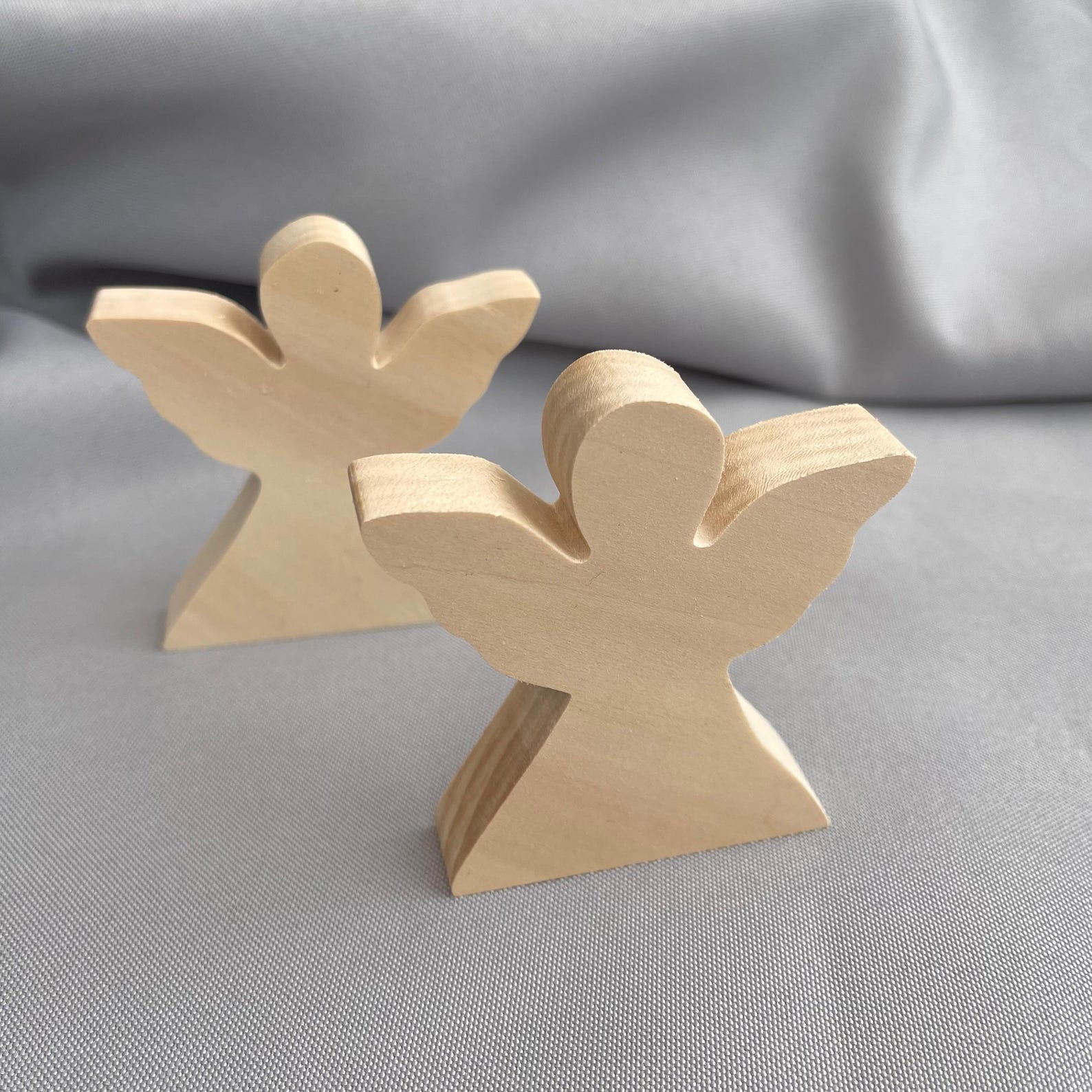 Mini Wood Standing Angel Cut Out, Unfinished Angel, Small Craft ...