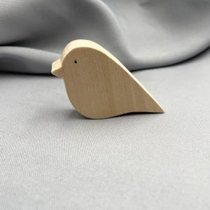 Unfinished Wood Standing Bird, Cut Out Blank for Paint, Small Bird ...