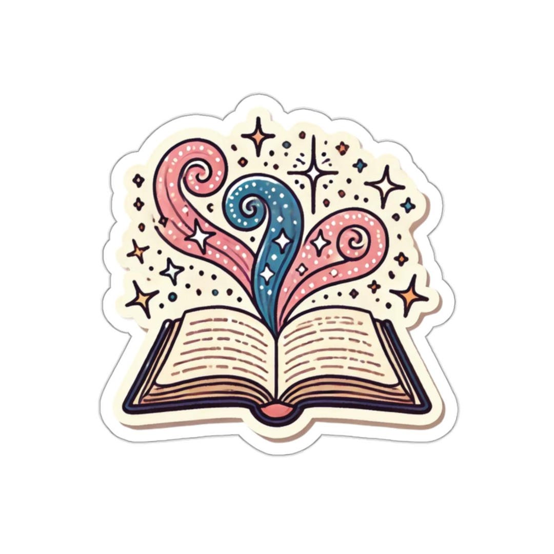 Magical Book of Wonders Sticker | Unleash the Magic Within - Etsy