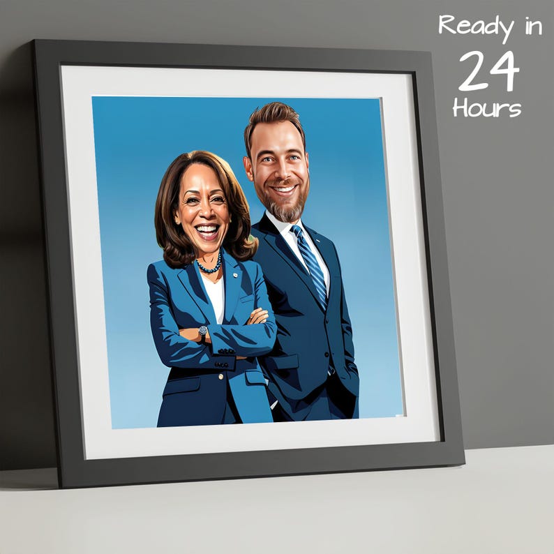Personalized Kamala Harris and Election-themed Cartoon Kamala Harris ...