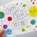 Happy Solar Return- Birthday Card With Envelope - Etsy