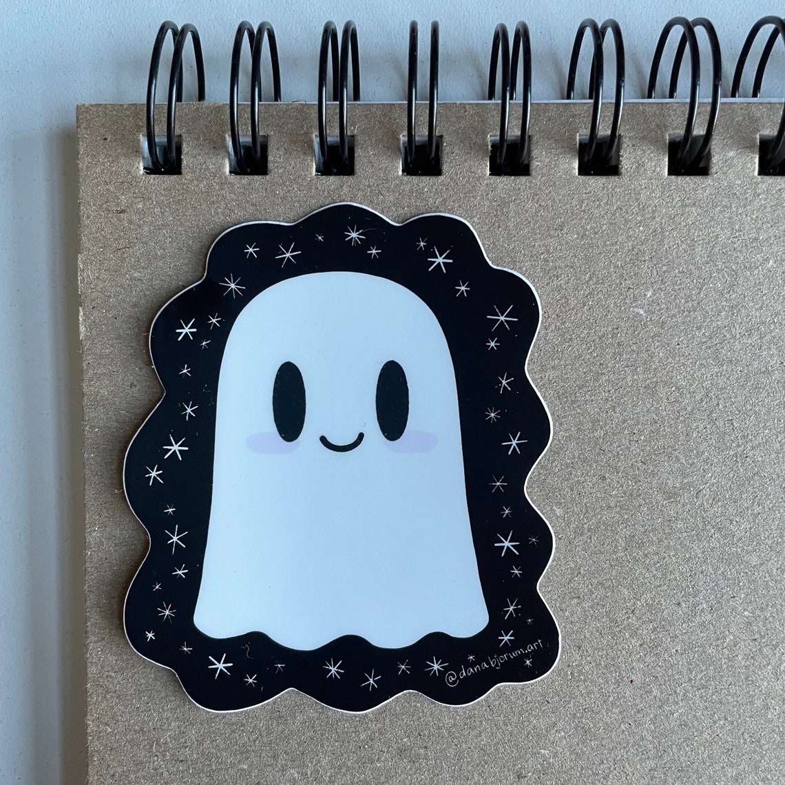 Cute Cosmic Ghost Vinyl Sticker - Etsy