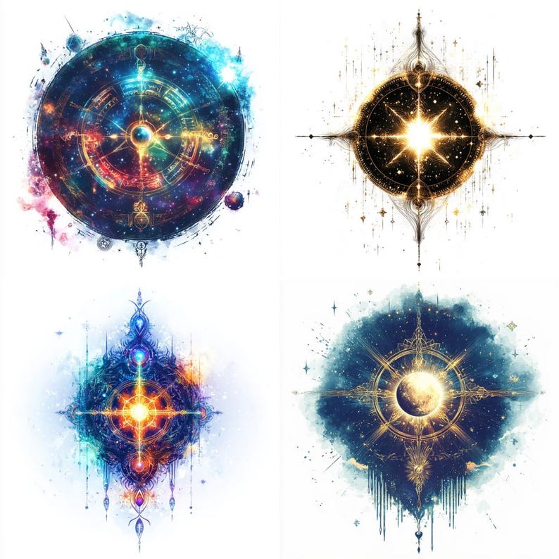 58 Celestial Alchemy Clipart PNG - 58 Mystical Alchemy Symbols, Magic ...