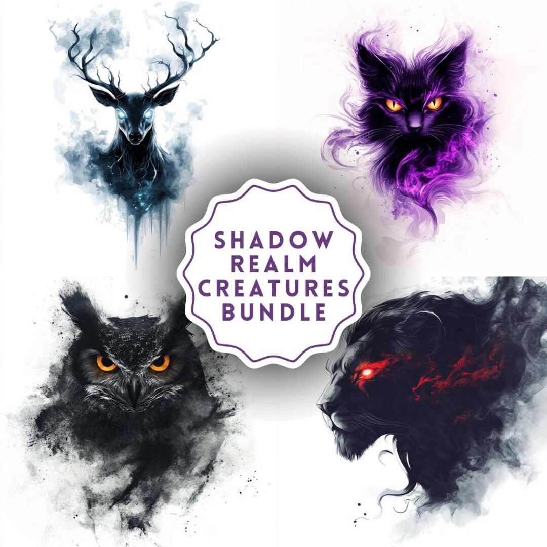 57 Shadow Realm Creatures Clipart PNG - 57 Dark Creatures From Parallel ...