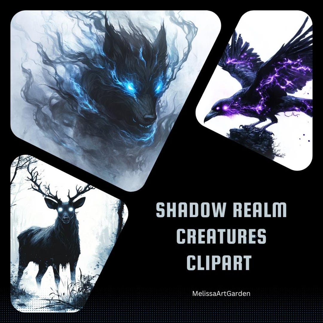 37 Shadow Realm Creatures Clipart PNG - 37 Dark Fantasy Beasts ...