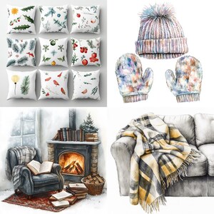 Cozy Winter Clipart Set – Warm and Charming Winter Illustrations - Etsy