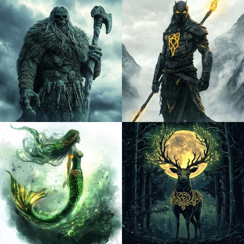 55 Mythical Irish Creatures PNG - 55 Celtic Spirits & Legends Clipart ...