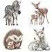 Animal Moms and Babies Clipart - 36 PNG Graphics (digital Download) - Etsy