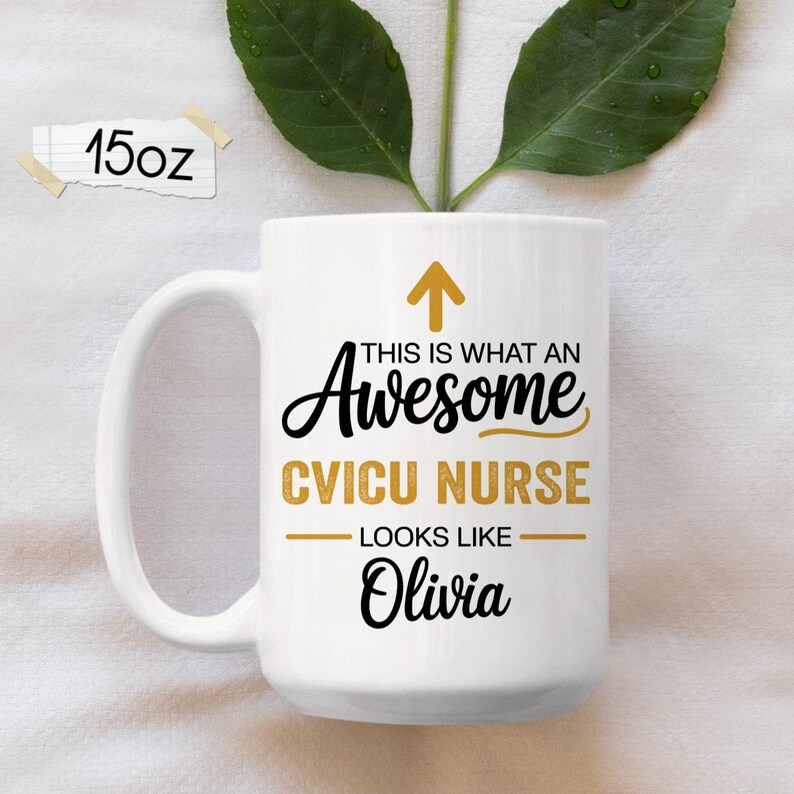 Funny CVICU NURSE Gift Mug L for Women and Men L Appreciation, Birthday ...