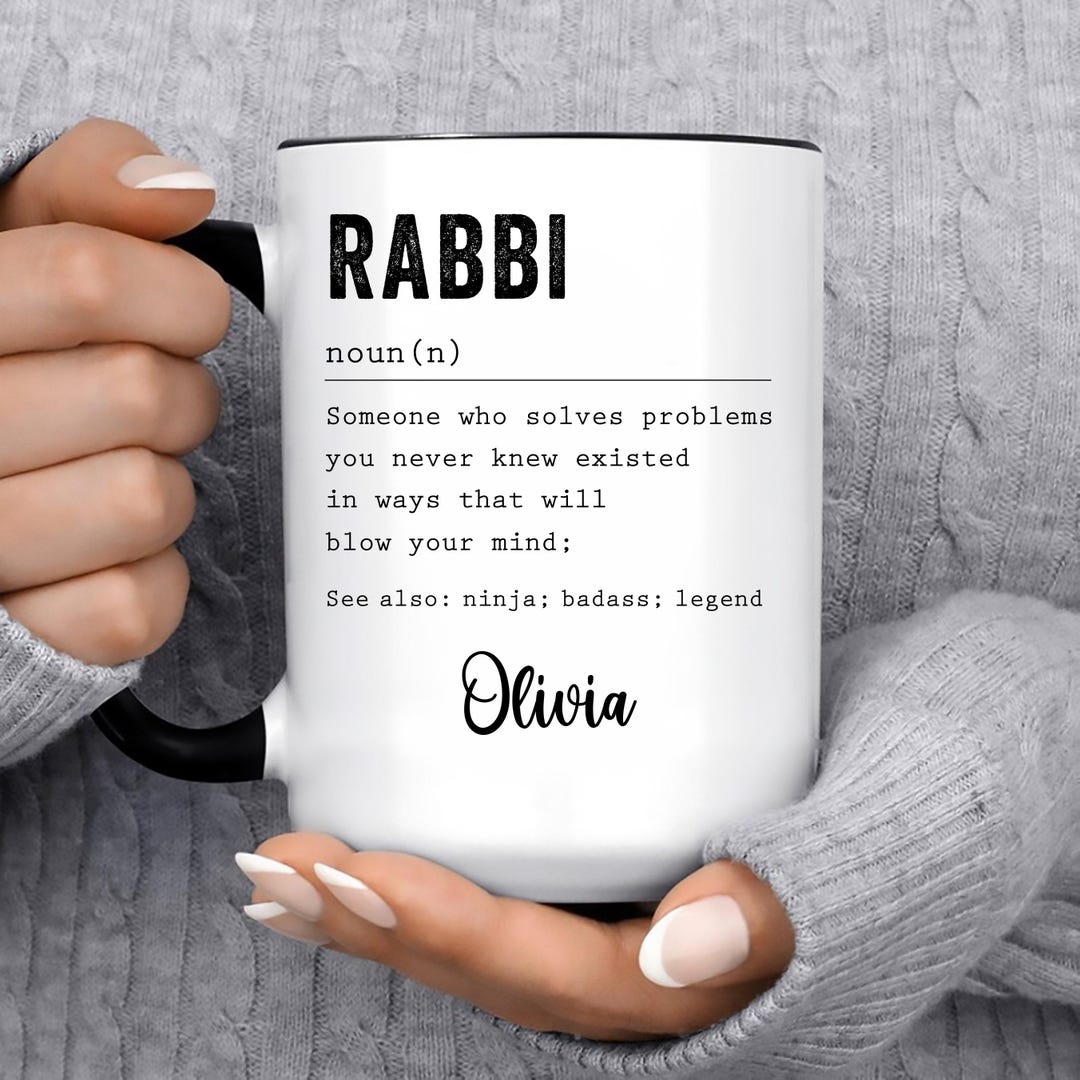 Rabbi Gift Mug L Bar Mitzvah Gift L for Birthday, Appreciation, Thank ...