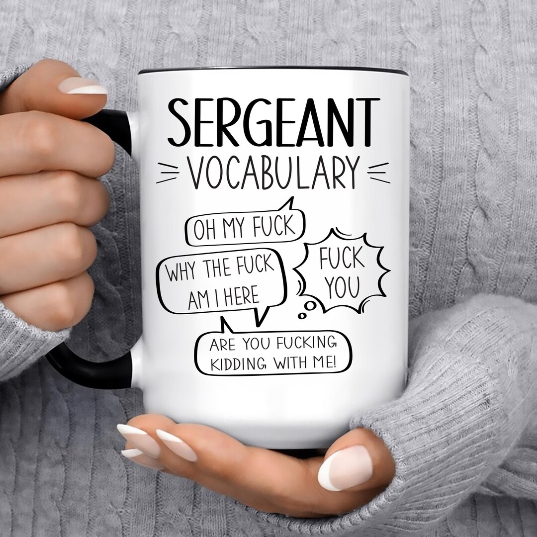 Best Sergeant Promotion Gift Mug for Men and Women, for Christmas ...