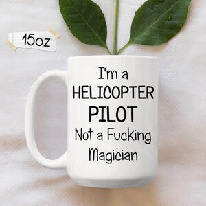 Funny HELICOPTER PILOT Gift Mug for Men and Women L for Birthday ...