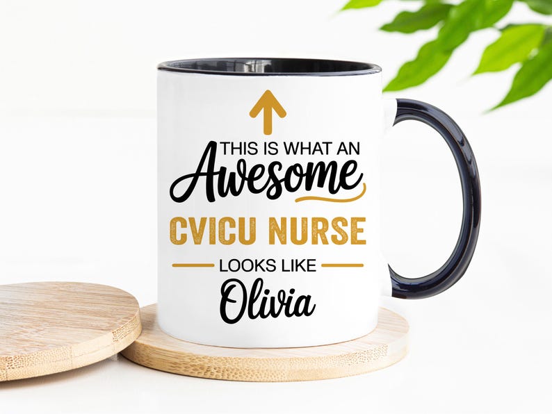 Funny CVICU NURSE Gift Mug L for Women and Men L Appreciation, Birthday ...