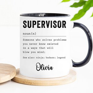 Funny Supervisor Gift Mug for Women and Men, for Birthday, Appreciation ...