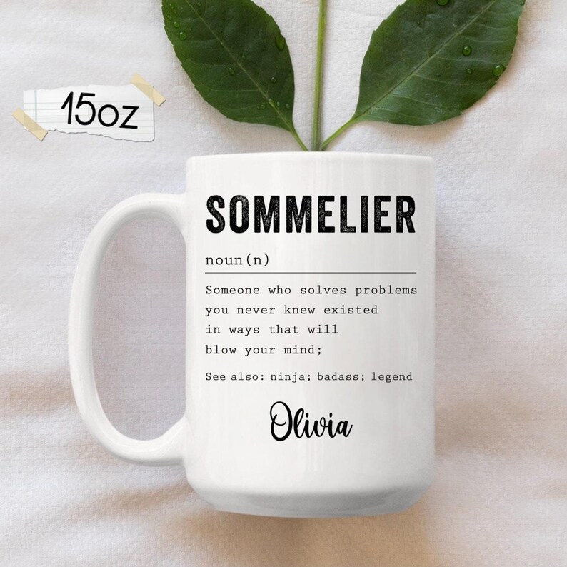 Sommelier Gift, Sommelier Birthday, Sommelier Mug, Sommelier , Funny ...