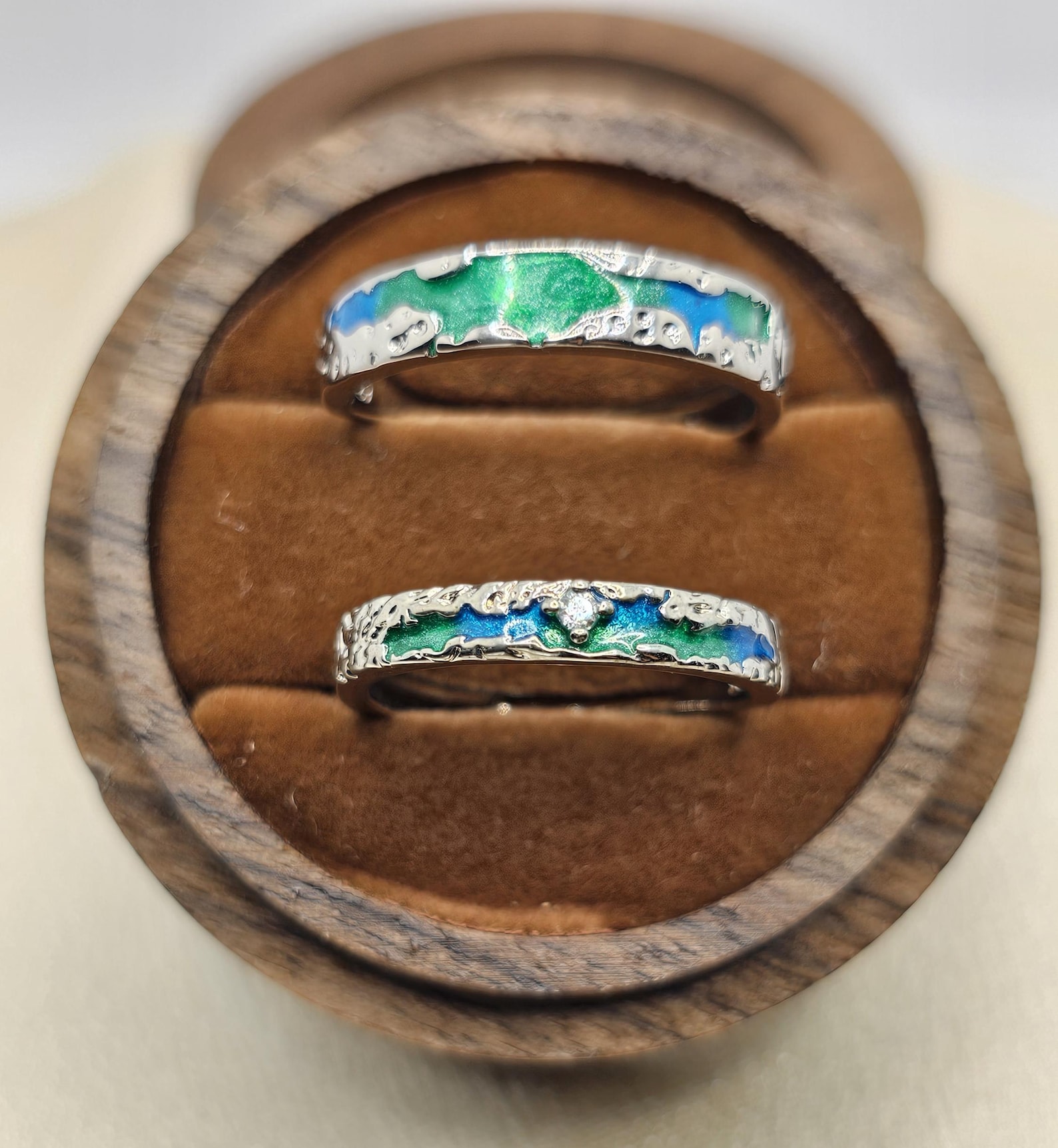 Personalized Sliver Initials Couple Rings, Matching Rings, Promise ...