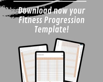 Workout Progress Planner Fitness Progress Tracker Training Progression ...