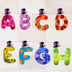 Canva Frame Alphabet, Editable Canva Letters Template Custom Fill ...
