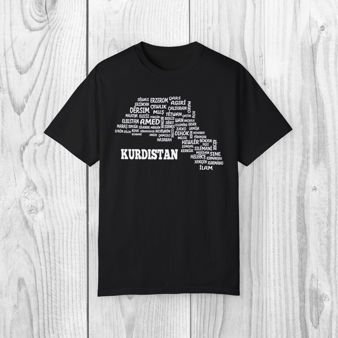 Kurdistan Kurdish Cities T-shirt, Kurdish Independence Day Gift - Etsy