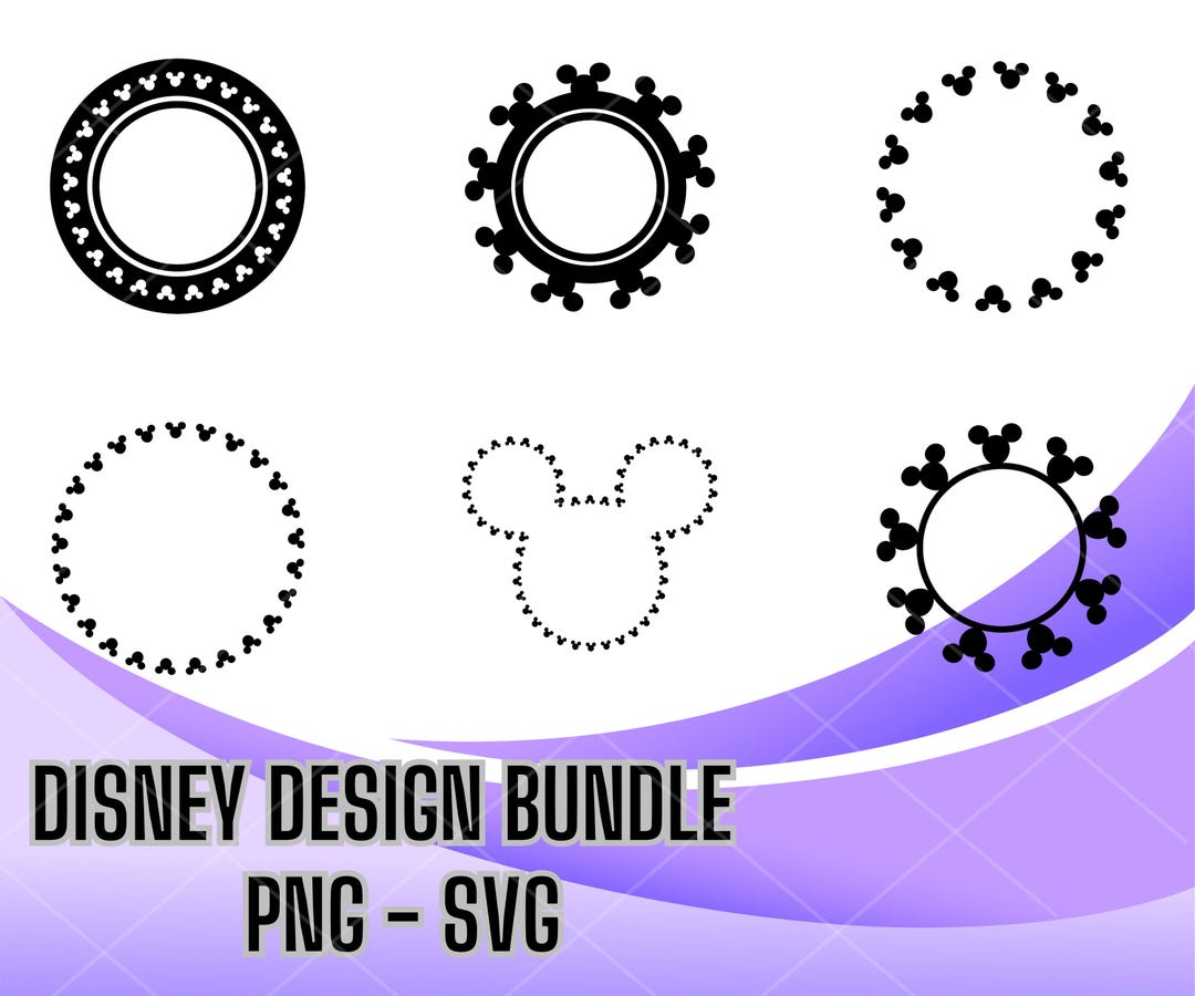 Mouse Heads Monogram PNG SVG, Digital Cut Files in Svg, Png, Printable ...