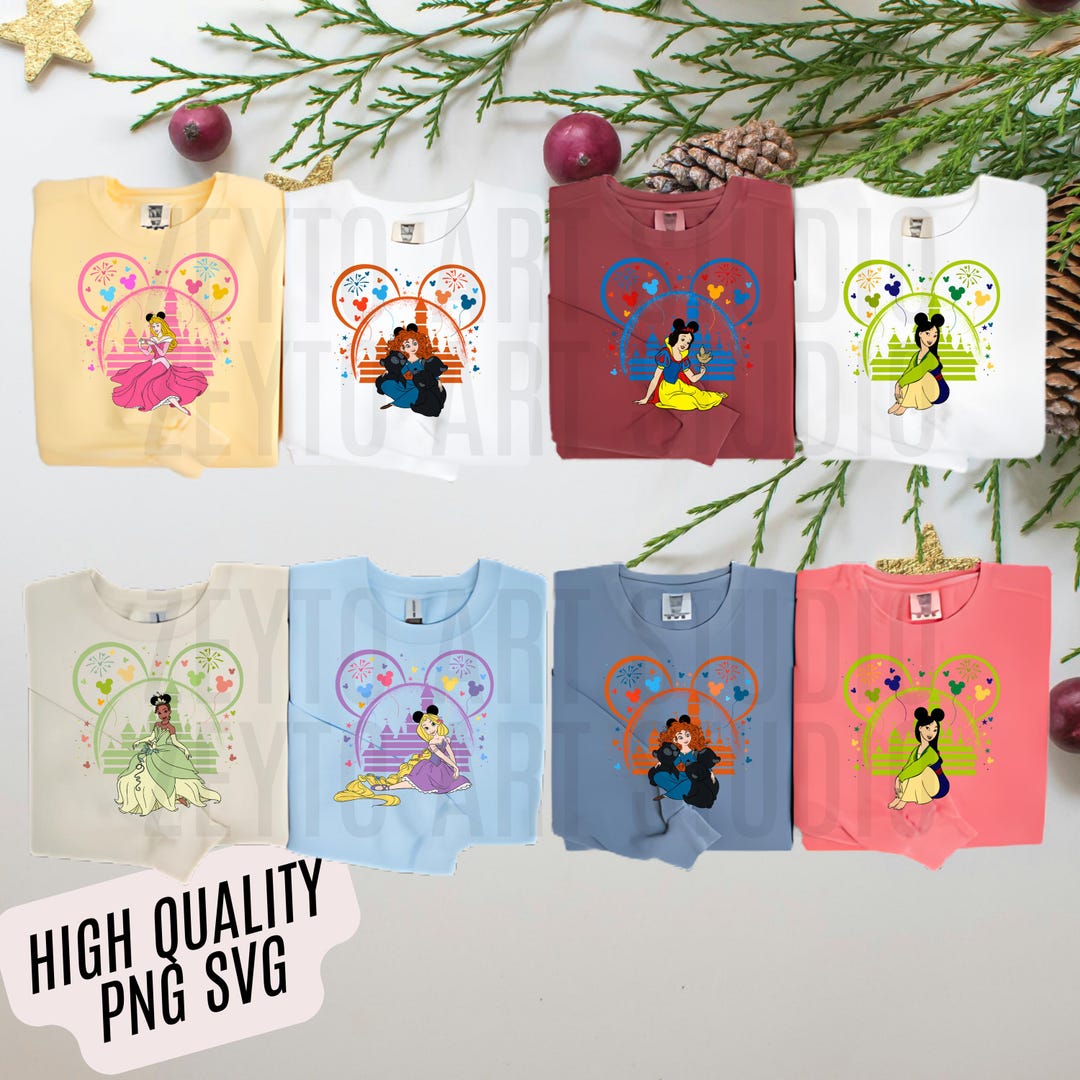 All Princess PNG Svg, Princess PNG Svg Bundle, Princess Clipart ...