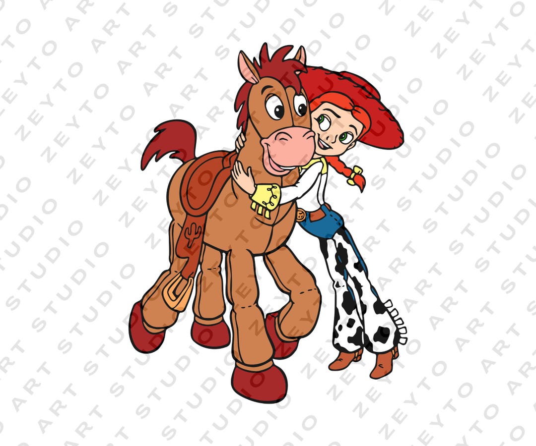 Retro Toy Story Png, Jessie and Bullseye Png, Disneyworld Trip Png ...