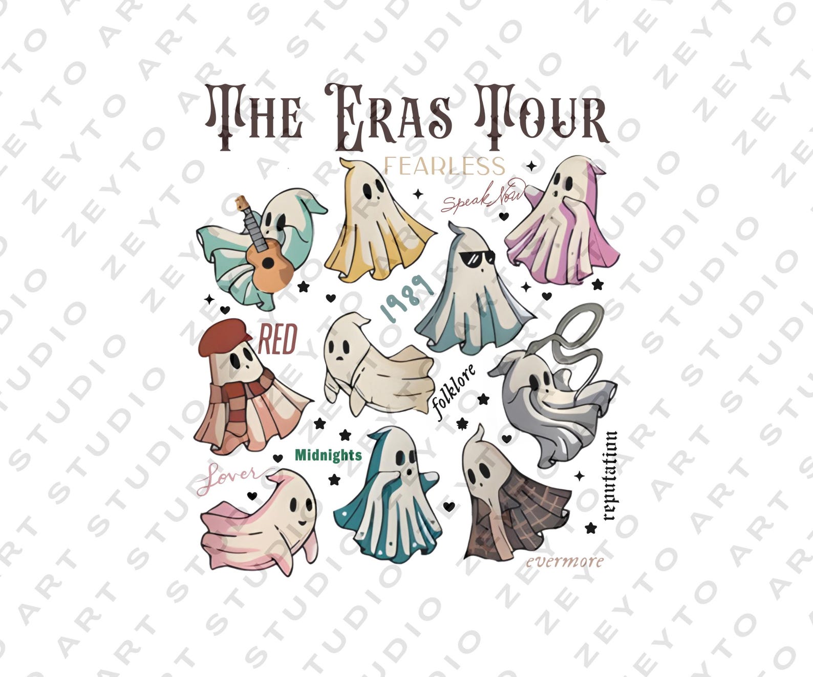 The Eras Tour Cute Ghost Png, Ghost Eras, Fan Png, Speak Now Png ...