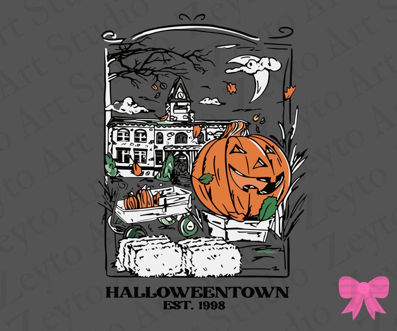 Halloween Town SVG PNG, Spooky Town Digital Download Design, Magical ...