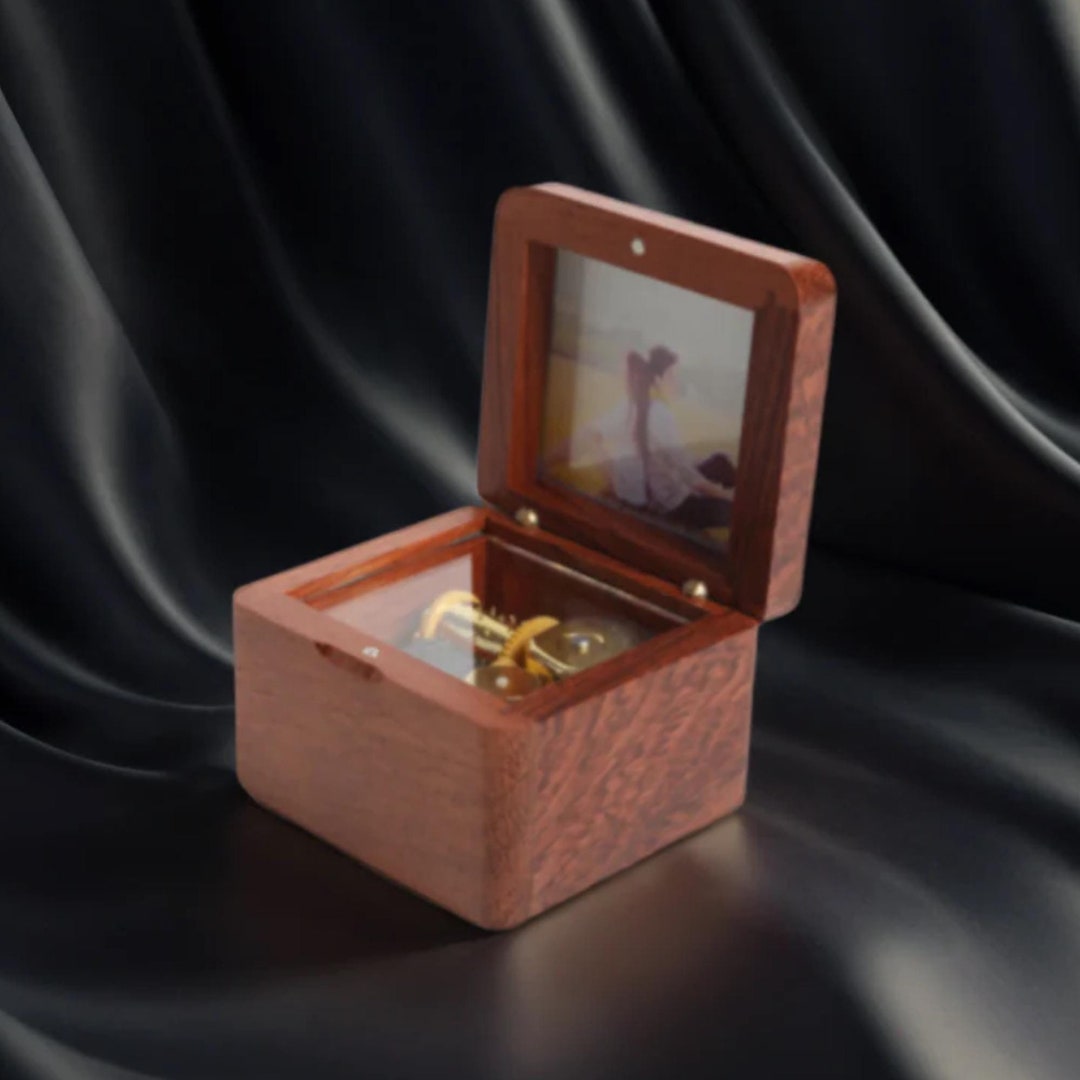 Custom Classical Engraved Music Box Gift for Wife BTS Anime Wooden ...