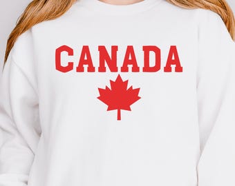 Canada Sweatshirt, Canada Flag Sweat, Canadian Shirt, Canadian Girl ...