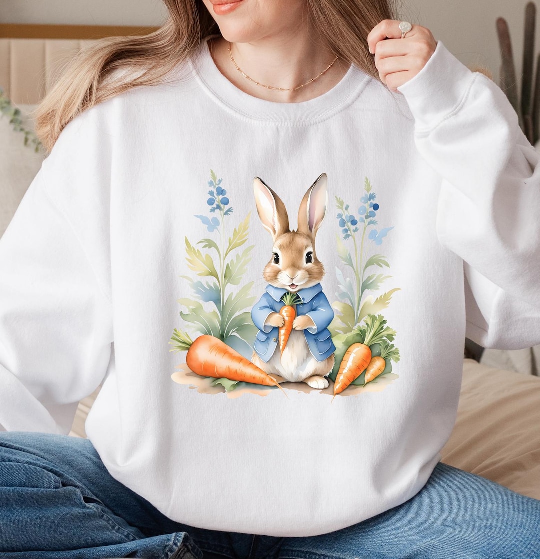 Peter Rabbit Sweatshirt, Spring Sweatshirt, Easter Sweater, Easter ...
