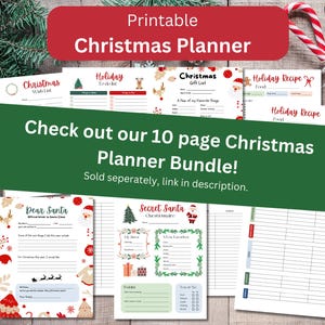 Secret Santa Questionnaire, Secret Santa List, Secret Santa Template ...