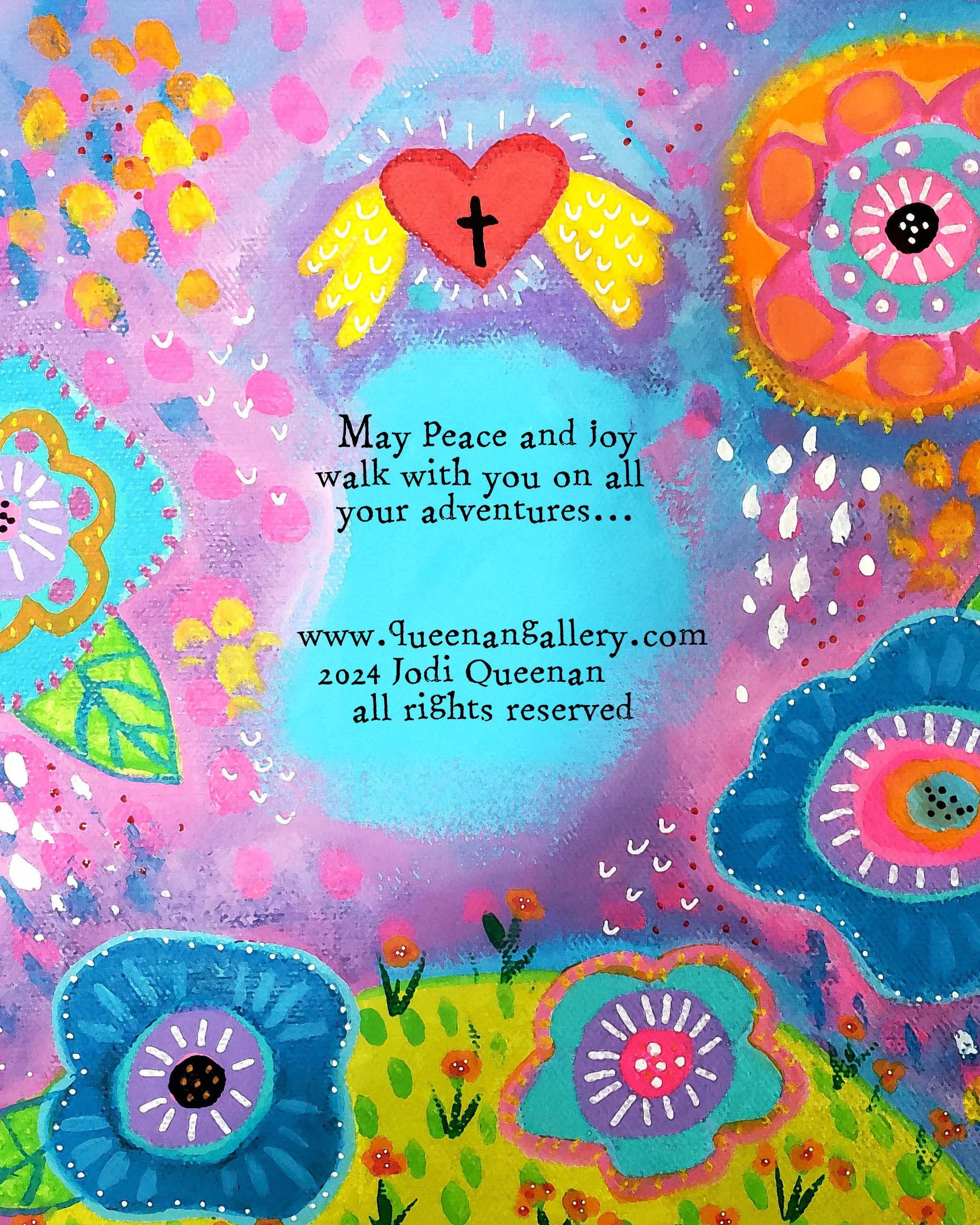 Folk Art From Christian Catholic Original Greeting Card Blank Bird Folk ...