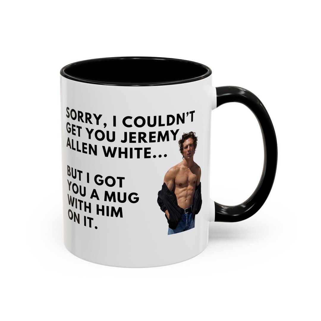 Jeremy Allen White Shirtless Mug (11, 15oz) - Gift for the Bear Fan, TV ...