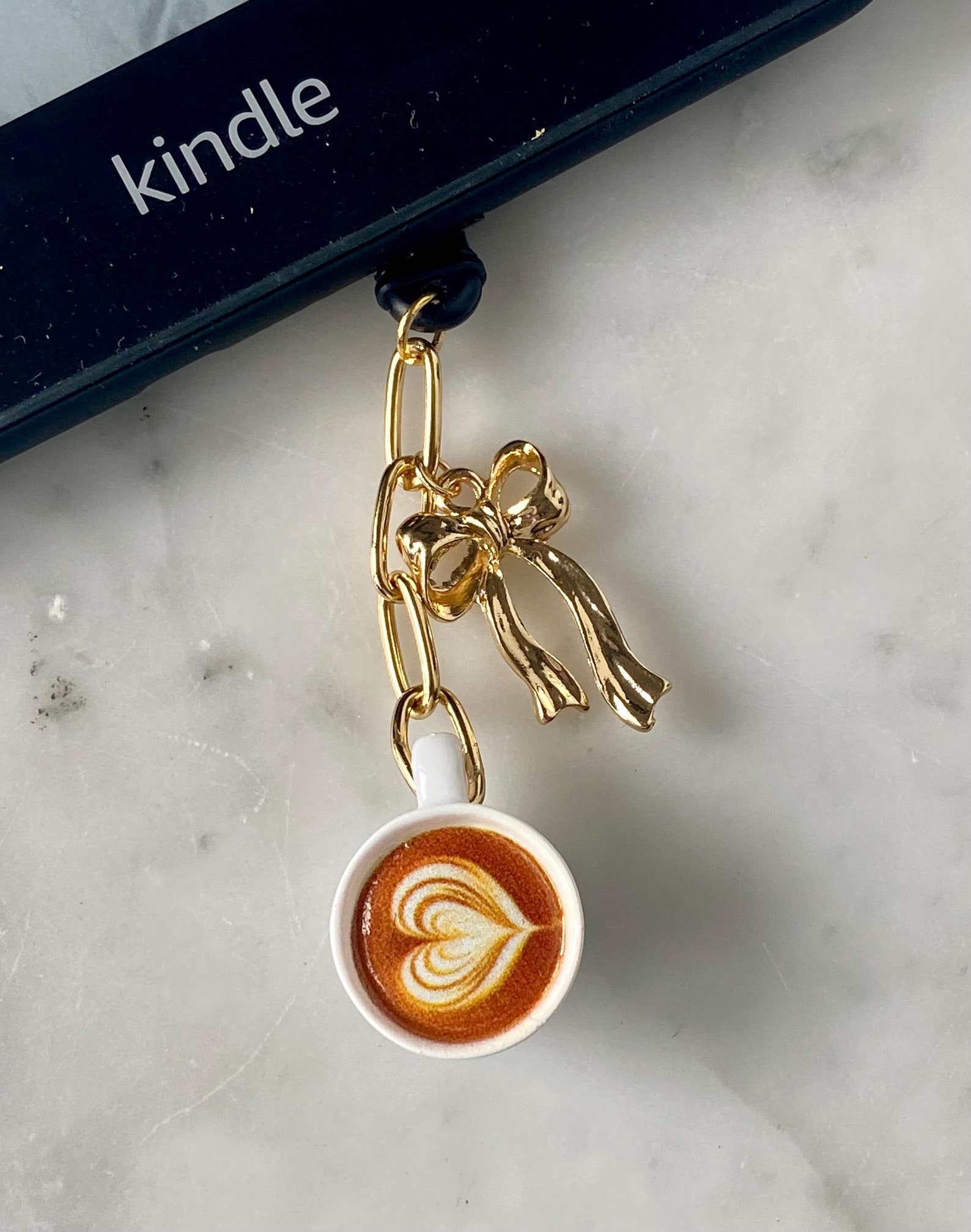 Coffee Kindle Charm | Kindle Charm | Phone Charm | Bookish Merch ...