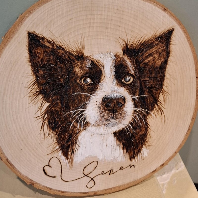 Wood Burning Art of Pets - Etsy UK