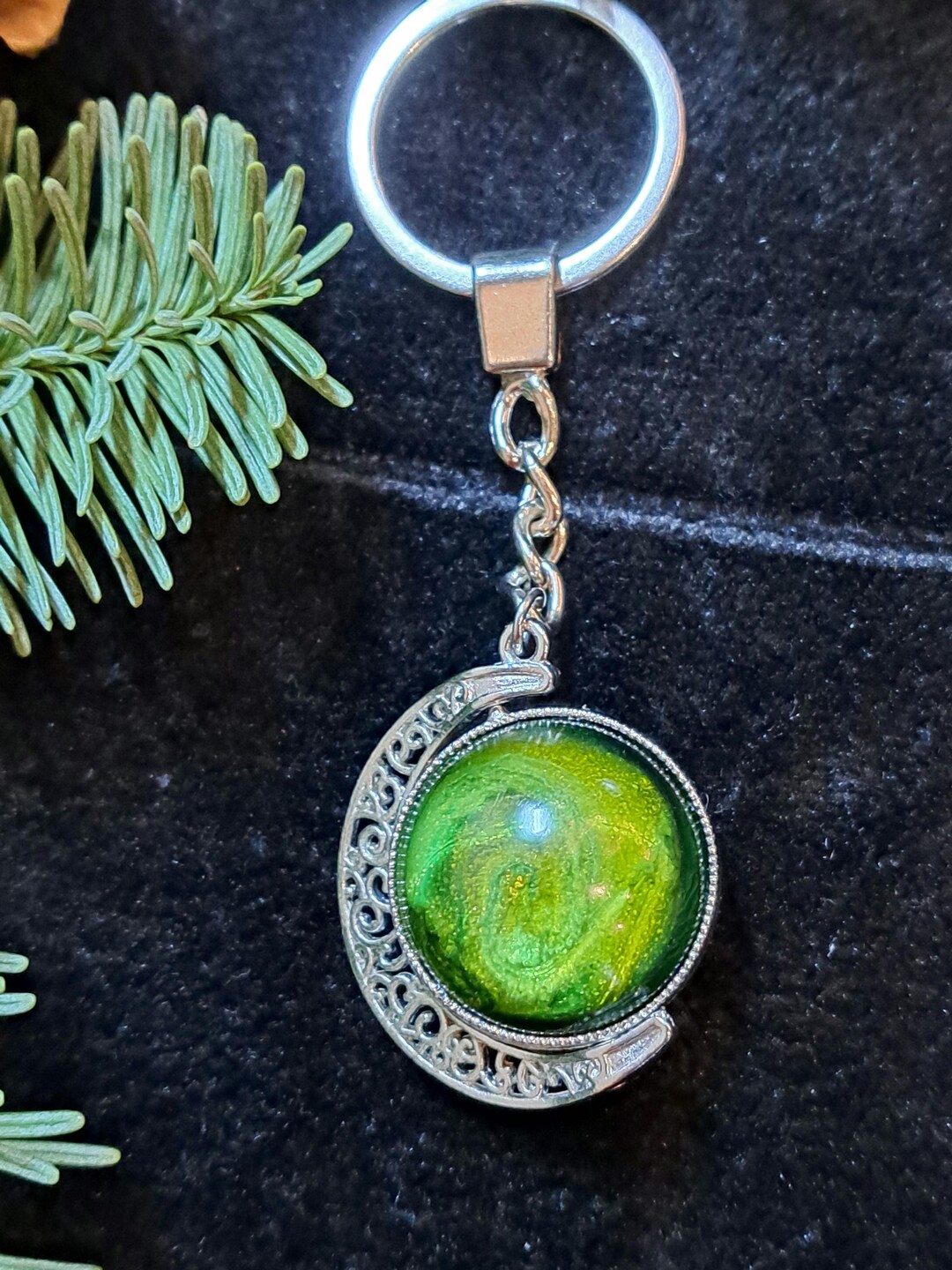 Fidget, Spinning Keyring, Fidget Key Chain, Handmade, Perfect Gift for ...