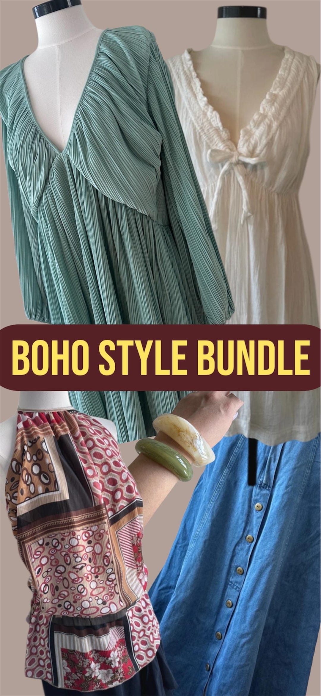 Curated Boho Chic Summer 2025 Bundle | Optional Natural Fibers Upgrade ...