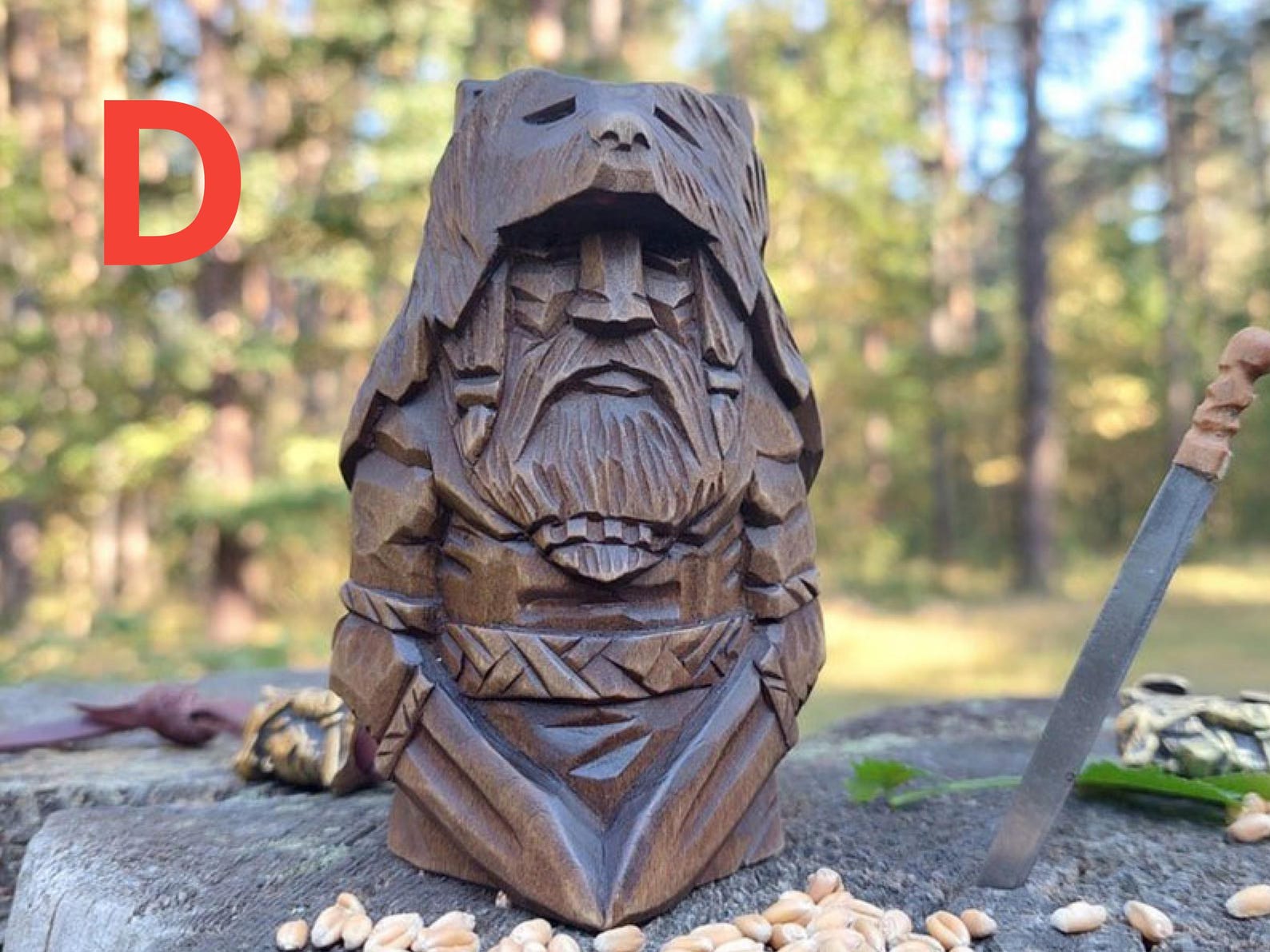 Norse Pagan Resin Viking Statue: Odin, Thor, Tyr, Ulfhednar Ornament - Etsy
