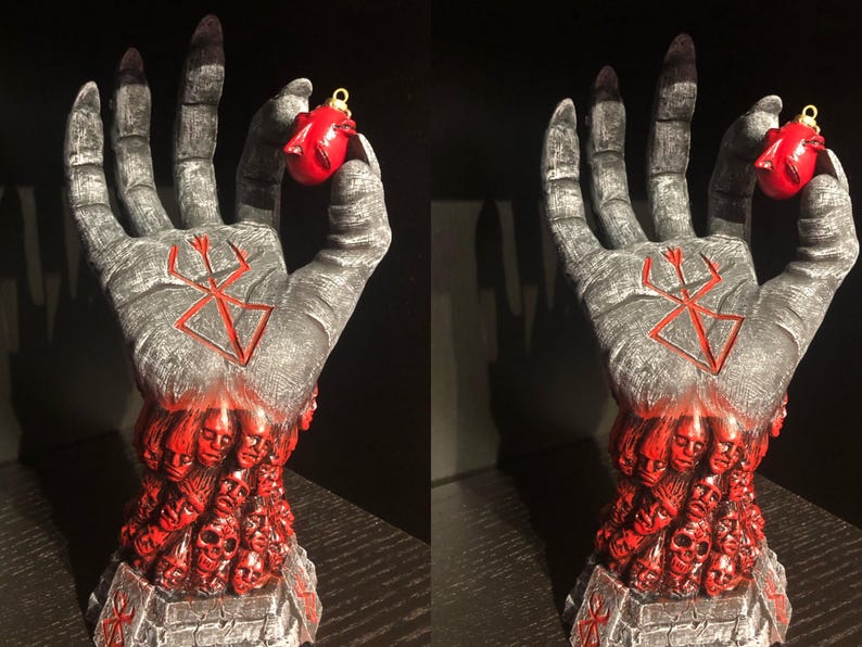 Berserk Mad God Hand Resin Sculpture - Grim Reaper Devil Decor - Etsy