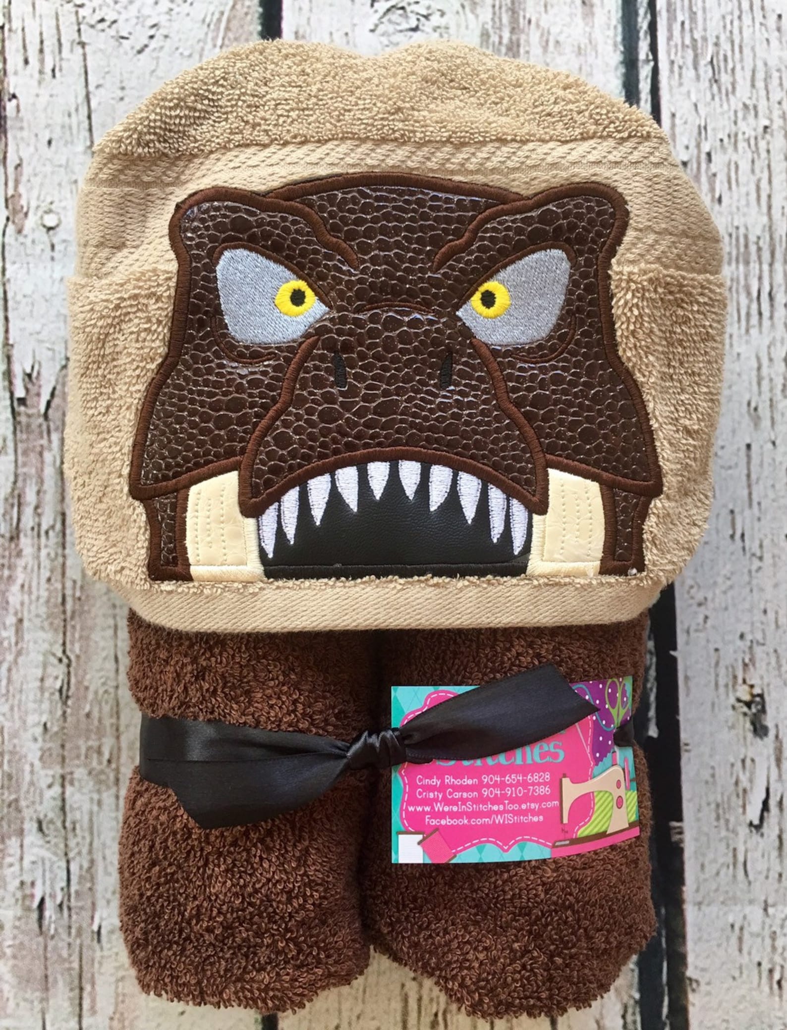T-rex Hooded Towel T-rex Towel Dinosaur Towel Dino Hooded - Etsy