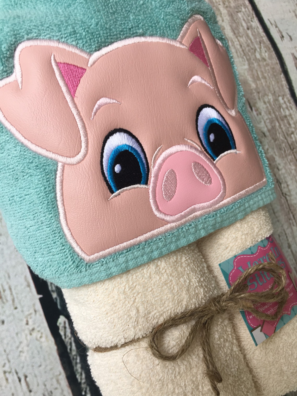 Pig Hooded Towel Pig Farm Towel Pool Towel Bath Towel - Etsy