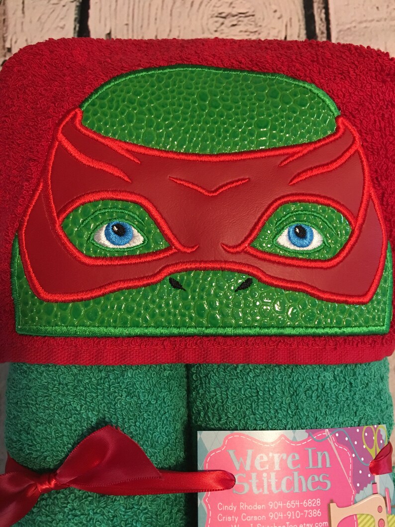 Ninja Turtle Hooded Towel TMNT Towel Pool Towel Bath Towel - Etsy
