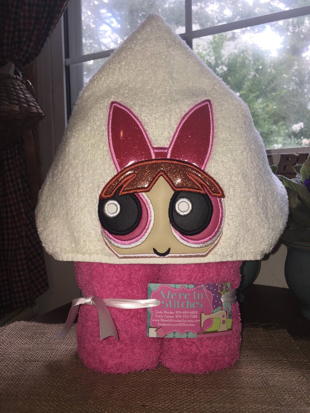 Blossom Hooded Towel, Power Puff Girls Hooded Towel, Pool Towel, Bath ...