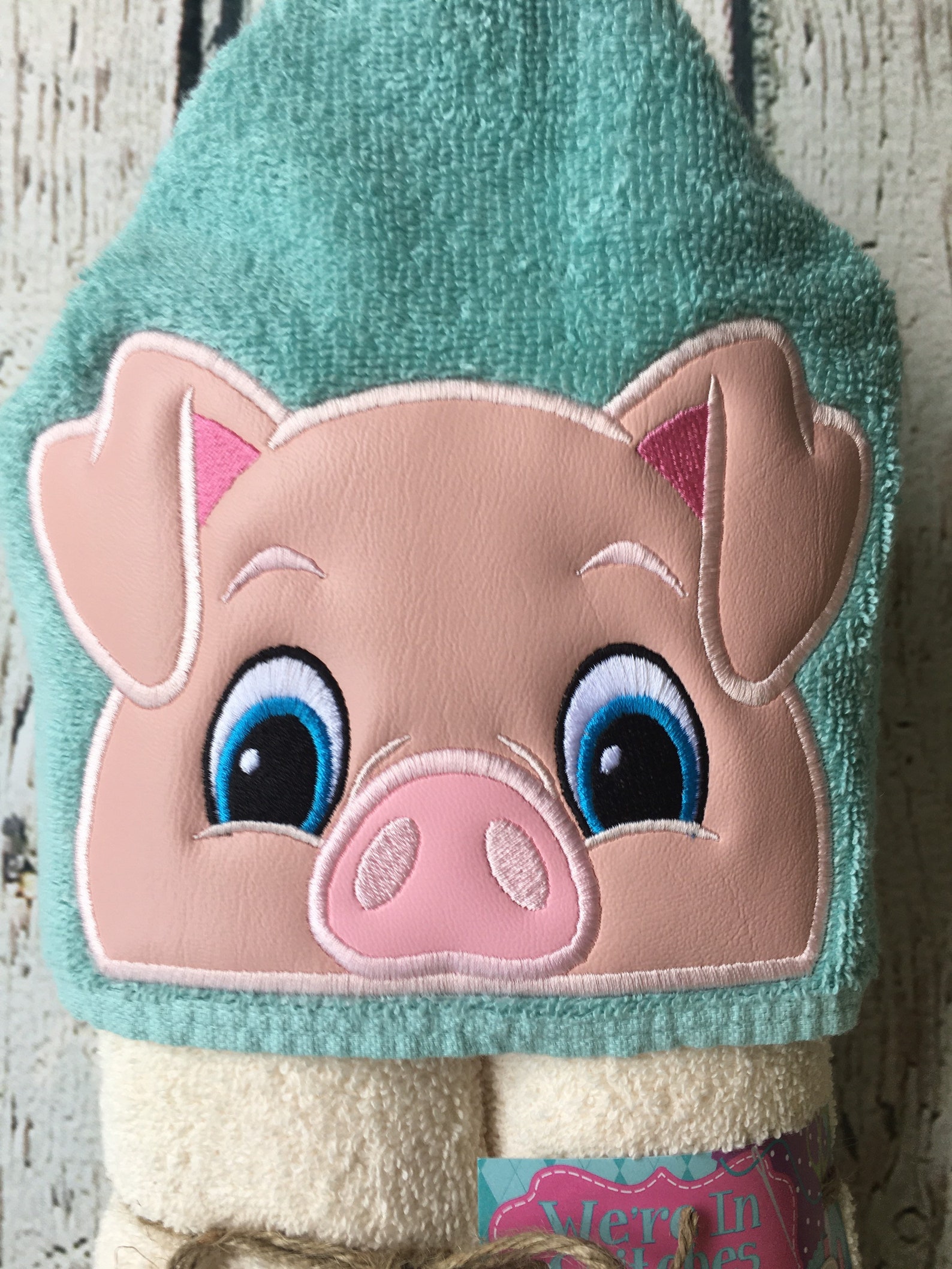 Pig Hooded Towel Pig Farm Towel Pool Towel Bath Towel - Etsy