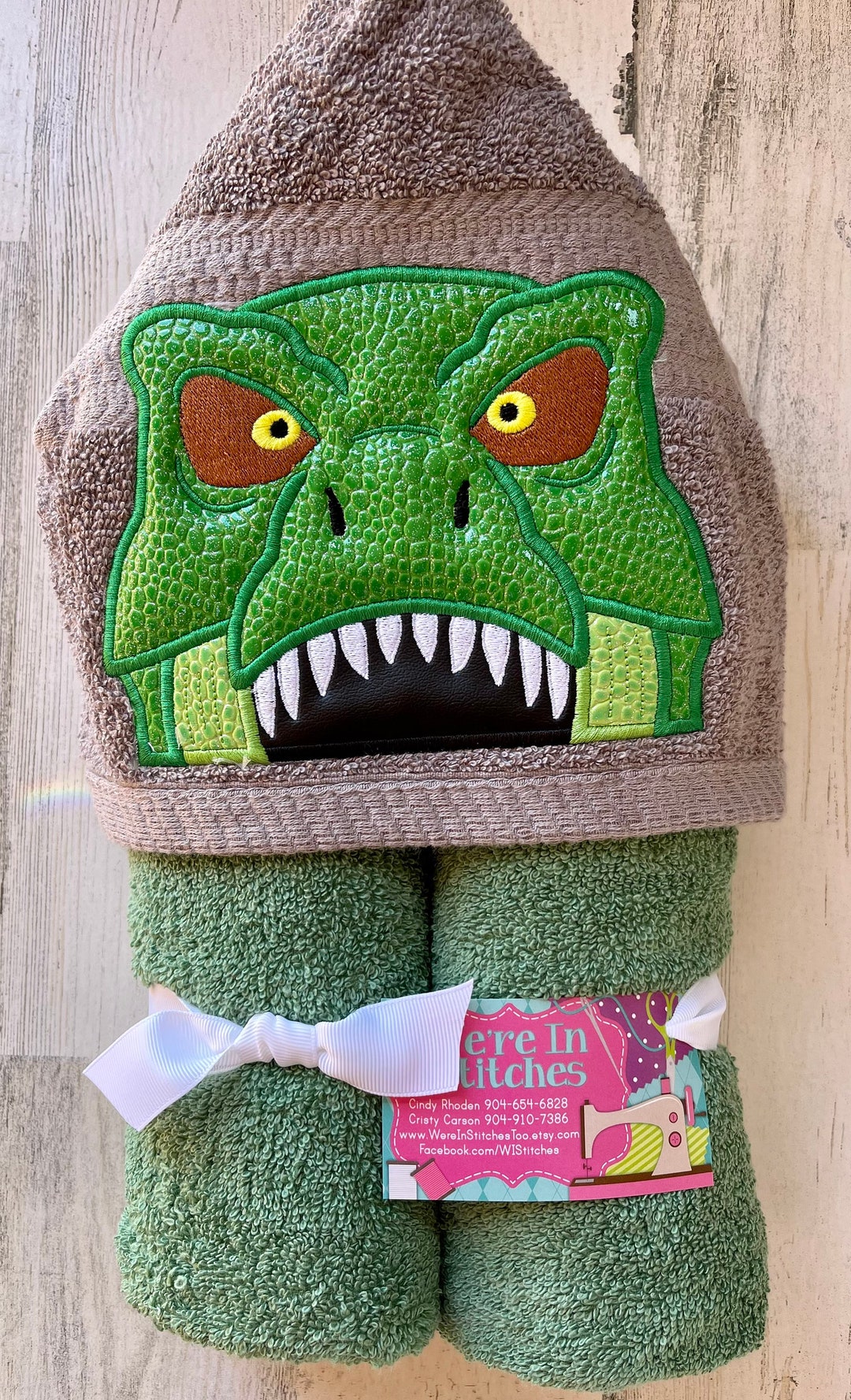 T-rex Hooded Towel T-rex Towel Dinosaur Towel Dino Hooded - Etsy