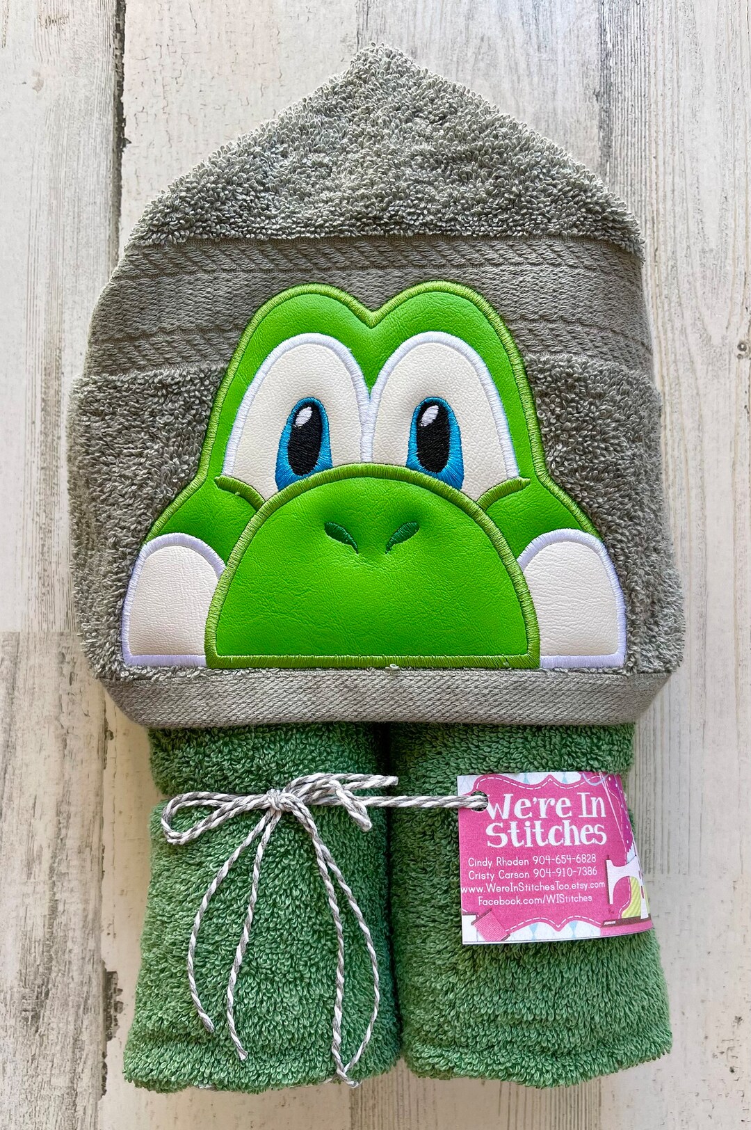 Yoshi Hooded Towel, Yoshi Towel, Nintendo Towel, Pool Towel, Beach ...
