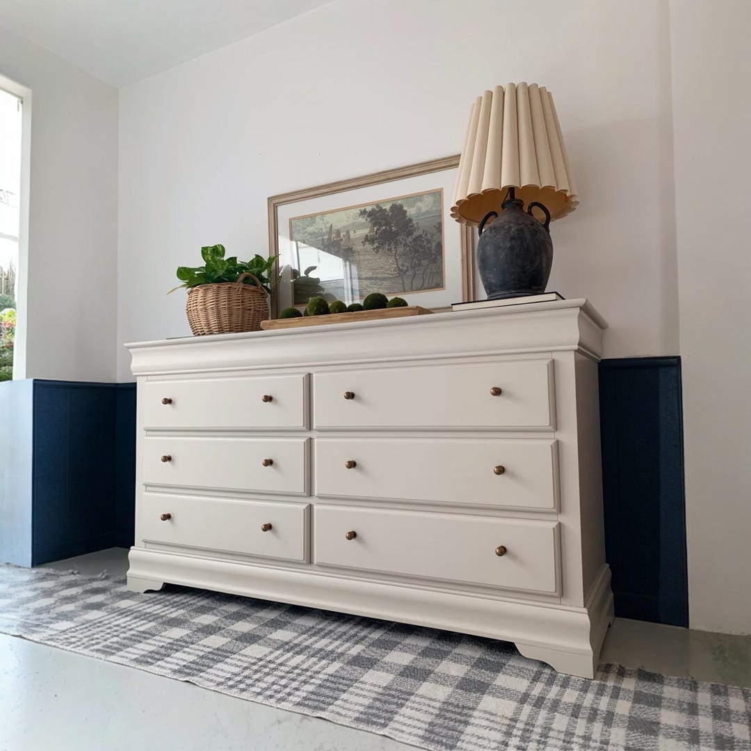 DO NOT PURCHASE! Cream White Dresser Painted and Refinished! - Etsy